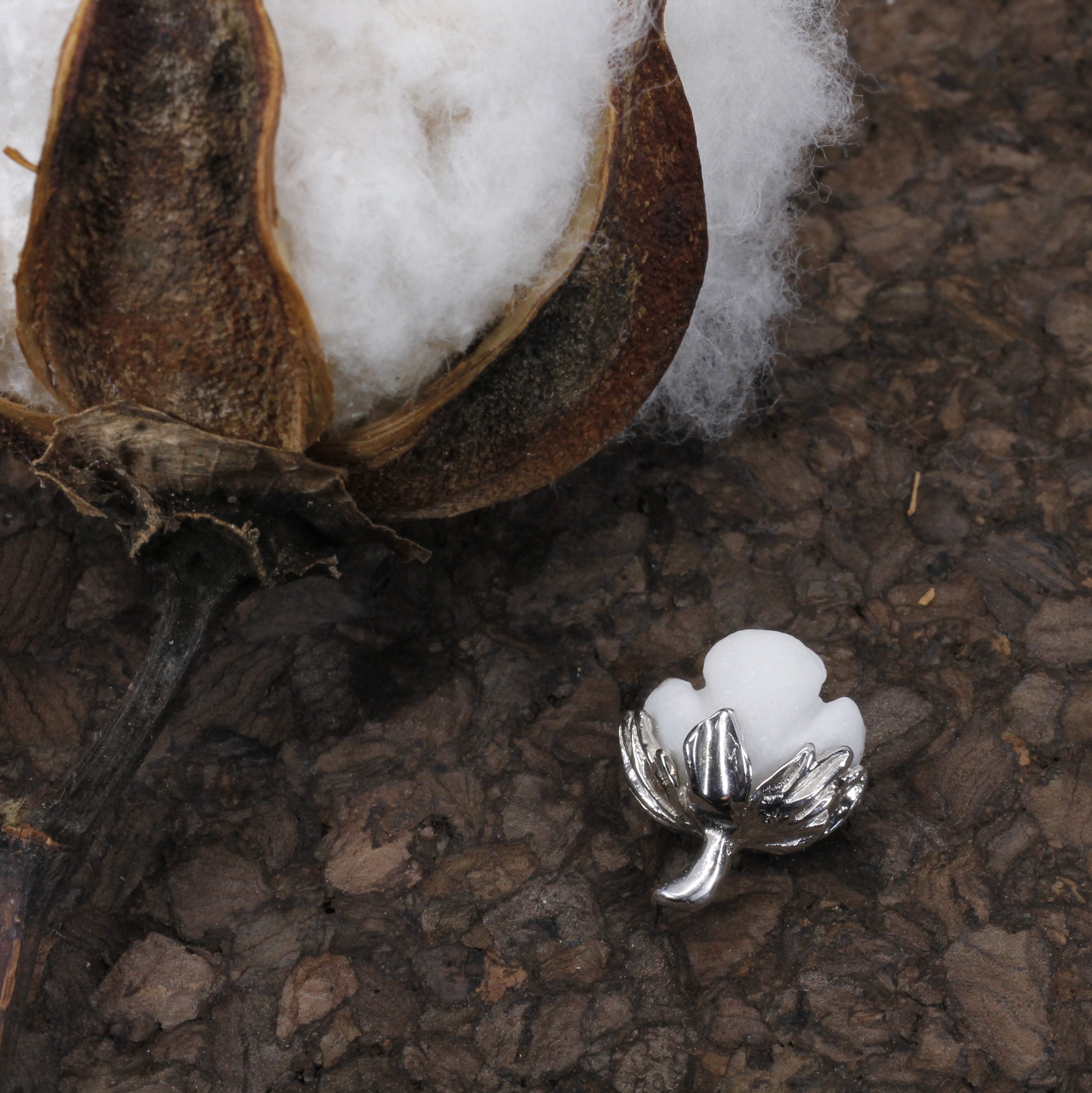What is white gold cotton? (14kt White Gold Cotton Handmade Cotton Boll ...
